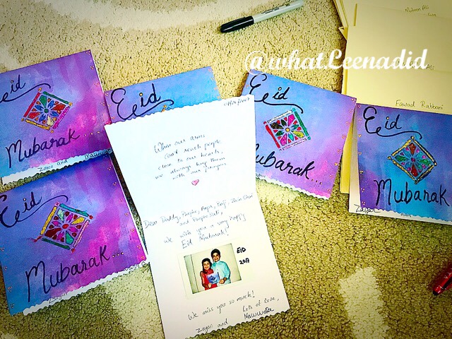Beautiful Eid Cards – What Leena Did